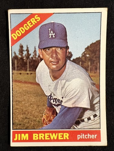 1966 TOPPS # 158 JIM BREWER LOS ANGELES DODGERS BASEBALL CARD | eBay