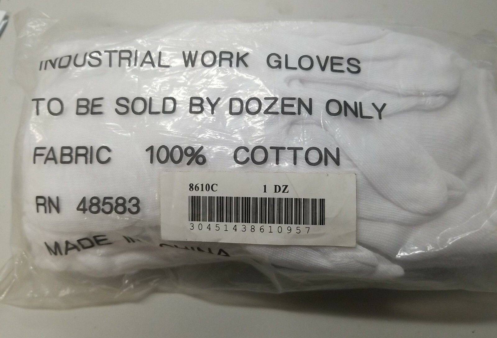Industrial Work Gloves RN48583 Pack of 12 - Part 8610C - NEW SEALED ...