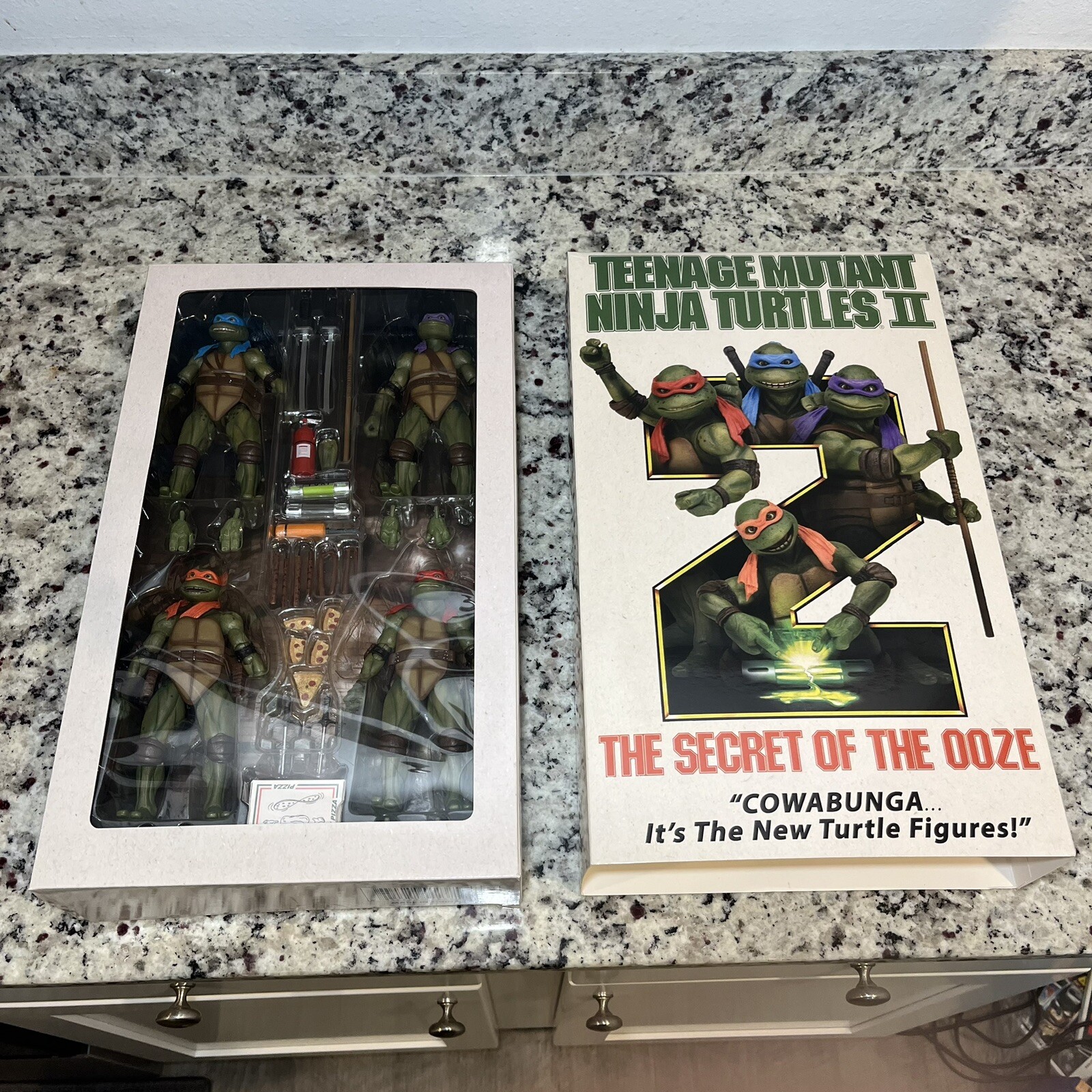 NECA TMNT Teenage Mutant Ninja Turtles II Secret of the Ooze 4 PACK VHS ...