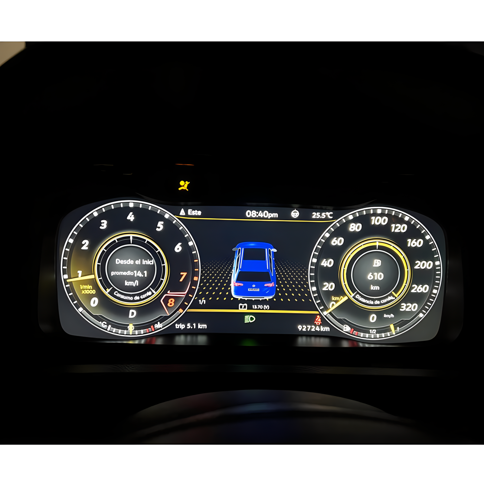 2012-2019 VW Golf 7 MK7 12.3'' Digital Instrument Cluster LCD Dashboard ...