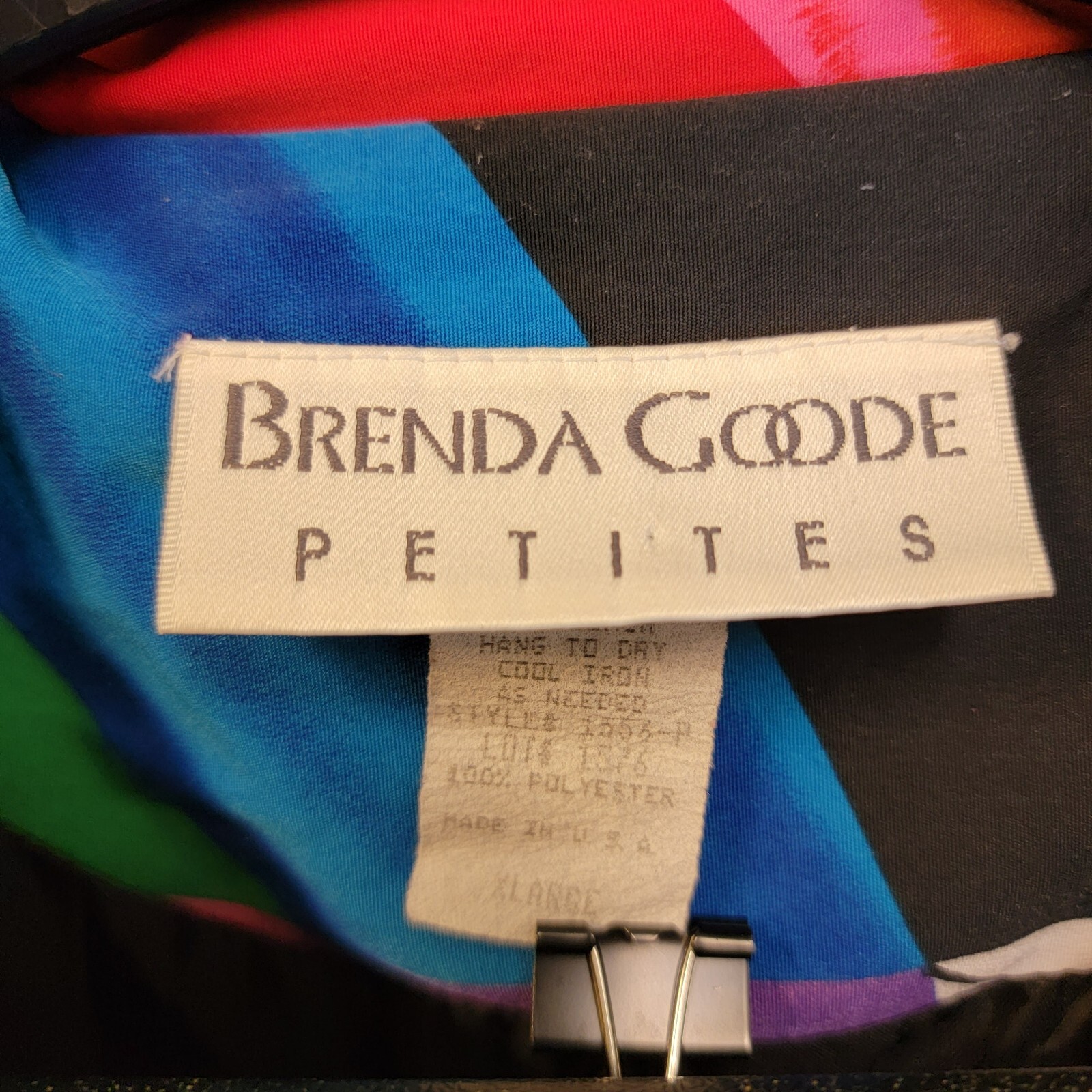 Vintage Brenda Goode Colorful Shoulder Pad Jacket Mul… - Gem