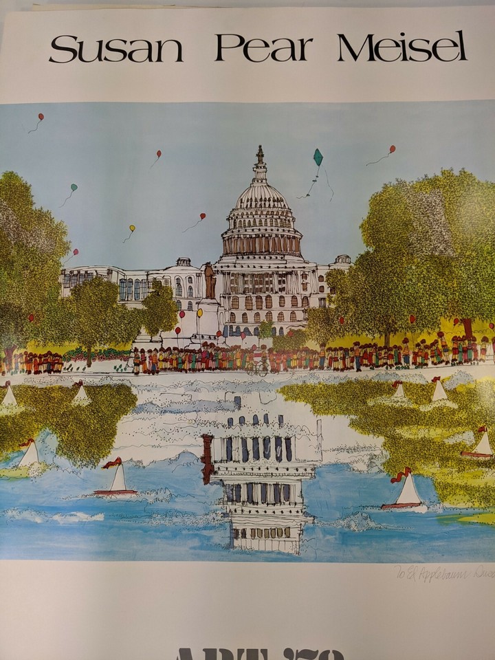 Susan Pear Meisel Hand Signed Washington DC Armory Art Poster Print ...
