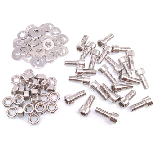 200x M5 x 10mm Socket Head Cap Screws Stainless Steel Allen Socket Nuts ...