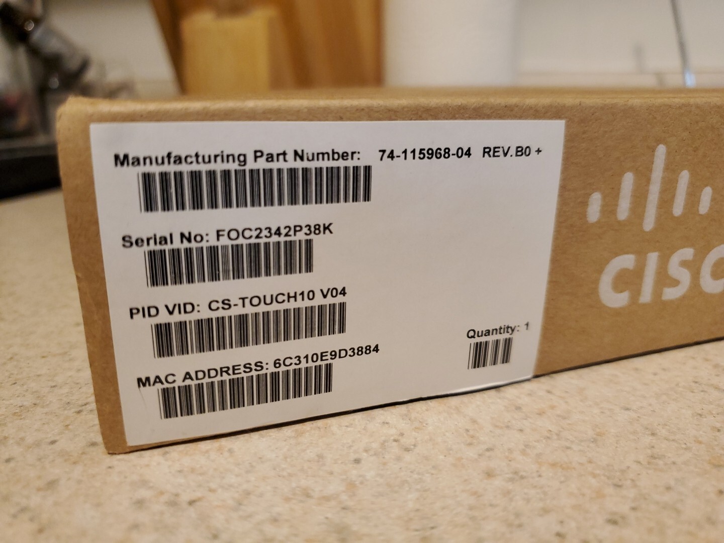 WEBEX Cisco TelePresence Touch 10-inch Model TTC5-09 Series 0159-14 ...