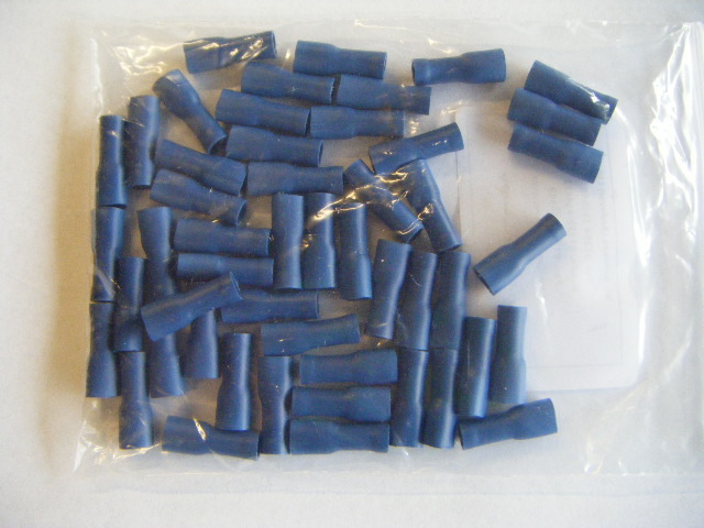 Blue Female Lucar 4.8x0.5mm Insulated Terminals QTY 50 | eBay UK