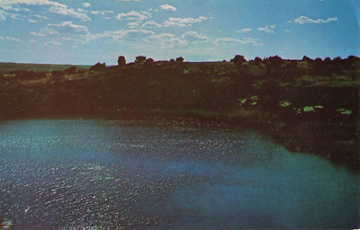 Postcard Santa Rosa, New Mexico: Hidden Lake, Stocked with Trout, Bass ...