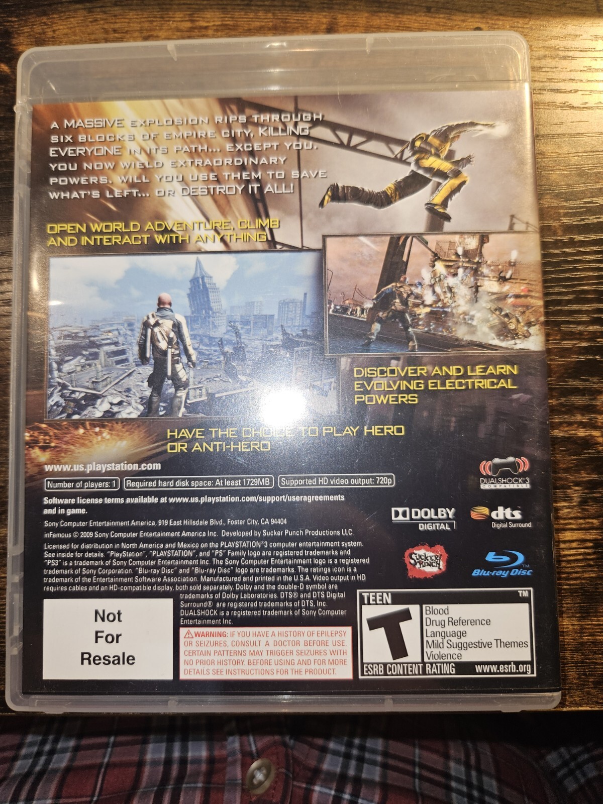 inFamous (Sony PlayStation 3, 2009) 711719811923 | eBay