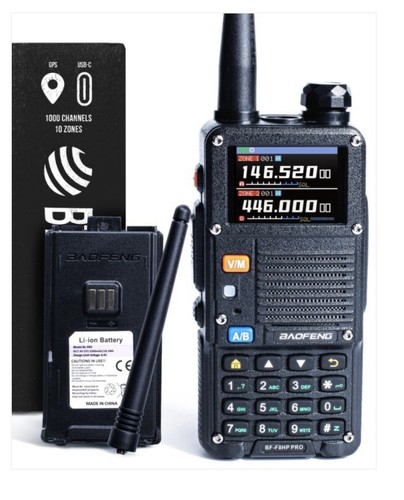 VHF/1.25M/UHF, IP54, 1000 Channels, GPS, Aviation Band Scanner, NOAA ...