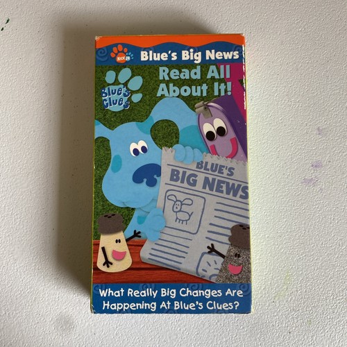 Blue’s Clues Big News Read All About It! (VHS 2001) Steve Nick Jr RARE ...