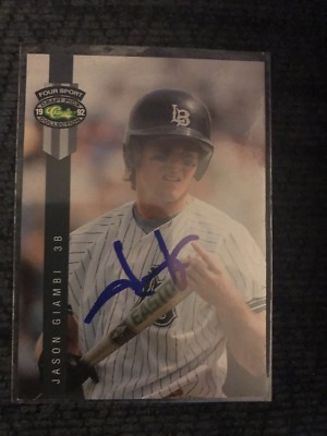 Jason Giambi Signed Baseball Trading Card Autographed | eBay