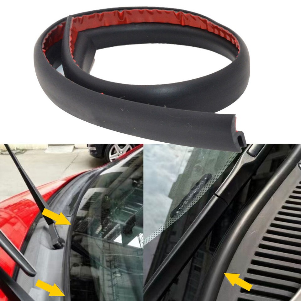 Car Front Windshield Panel Rubber Seal Strip Sealed Moulding Trim ...