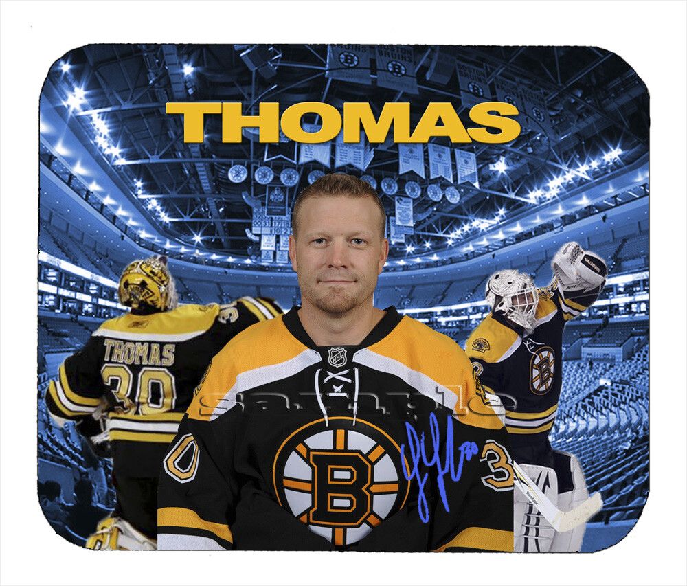 Tim Thomas Boston Bruins Facsimile Autographed Mouse Pad Item#361 | eBay