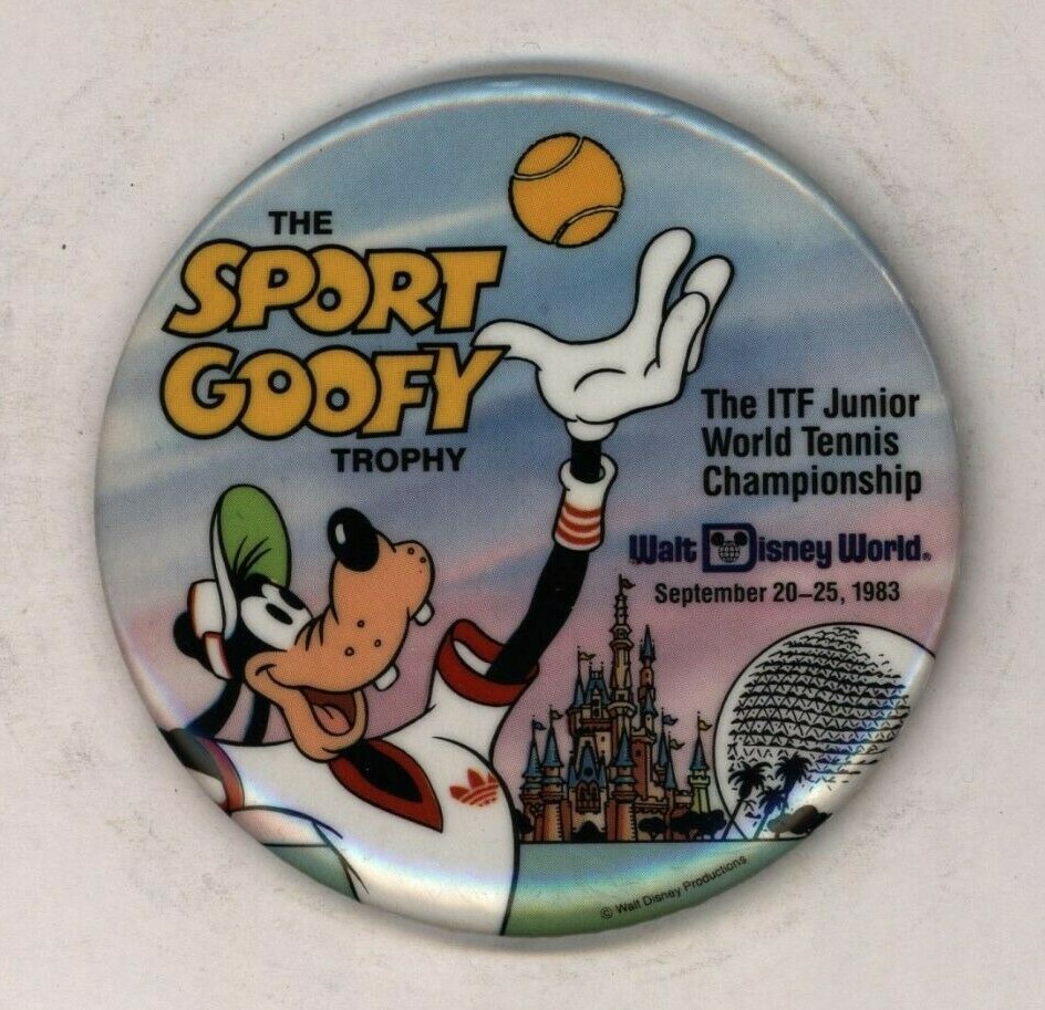 1983 Disney Sport Goofy Trophy 3" Pinback Button | eBay