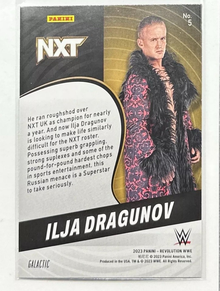 2023 Panini Revolution WWE Ilja Dragunov Galactic Case Hit SP Parallel ...