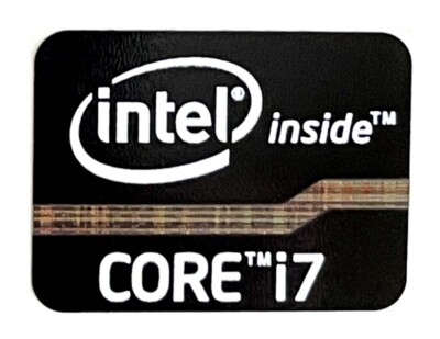 1 pcs Sticker for Core i7 Inside 15.5mm x 21mm Label Logo Decal Case ...