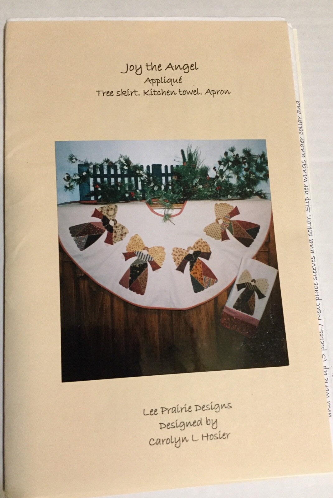 Joy the Angel tree skirt pattern | eBay