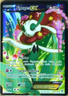carte Pokémon 116/119 Florges EX 160 PV ULTRA RARE FULL ART XY04 ...