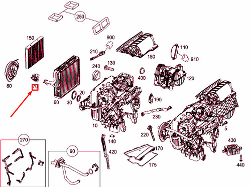 NEW MERCEDES-BENZ S W222 EVAPORATOR EXPANSION VALVE LHD A2228301105 OEM ...