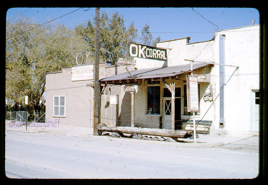 35 mm color slide * Nov 1963 TOMBSTONE AZ OK Corral BUILDING Signs | eBay