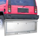 Silver New 15135441 Rear Tailgate License Pocket For 2003-2005 Hummer ...
