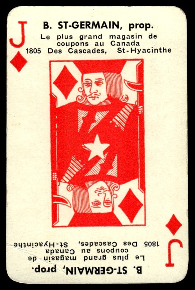 1948-49 ROOKIE PLAYING GAME JOKER DIAMONDS BREAK SET RARE MAURICE ...