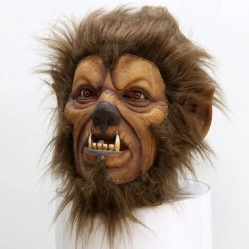 Horror Scary Beast Werewolf Mask Demon Halloween Moonnight Wolf Cosplay ...