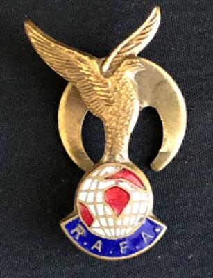 ROYAL AIR FORCE ASSOCIATION RAFA ENAMEL MILITARY VINTAGE LAPEL PIN ...