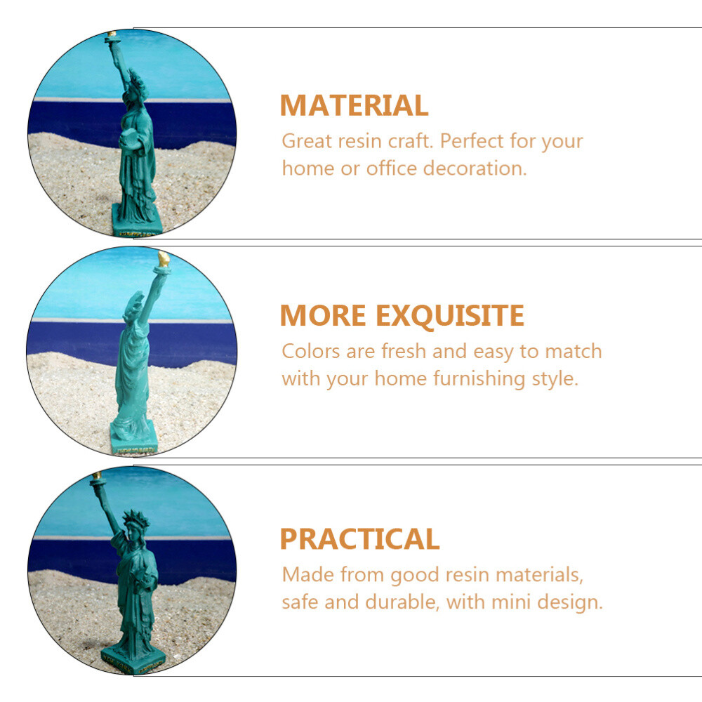 Items Gift Statue of Liberty Ornament Tabletop Adornment Mini Bookshelf ...