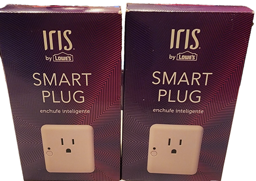 Lot of 2 Iris Smart Plug 3210-L Zigbee Z-Wave+ Used in Box SmartThings Hubitat | eBay
