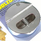 73mm Heavy Duty Chrome Concealed Padlock with 2 Brass Keys | eBay UK