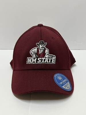 Top Of The World M/L New Mexico State Aggies Memory Fit Maroon Hat New ...