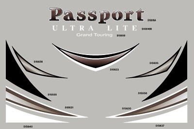 2019 Keystone Passport Ultra Lite Travel Trailer - Front Cap RV Decals ...
