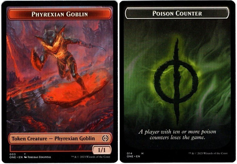 Phyrexian Goblin // Poison Counter Double-Sided Token Phyrexia: All ...