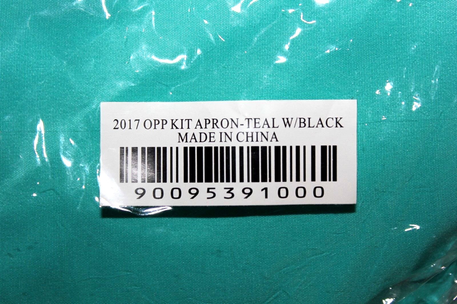 Tupperware Apron Teal / Aqua Blue and Black Embroidered Consultant Logo ...