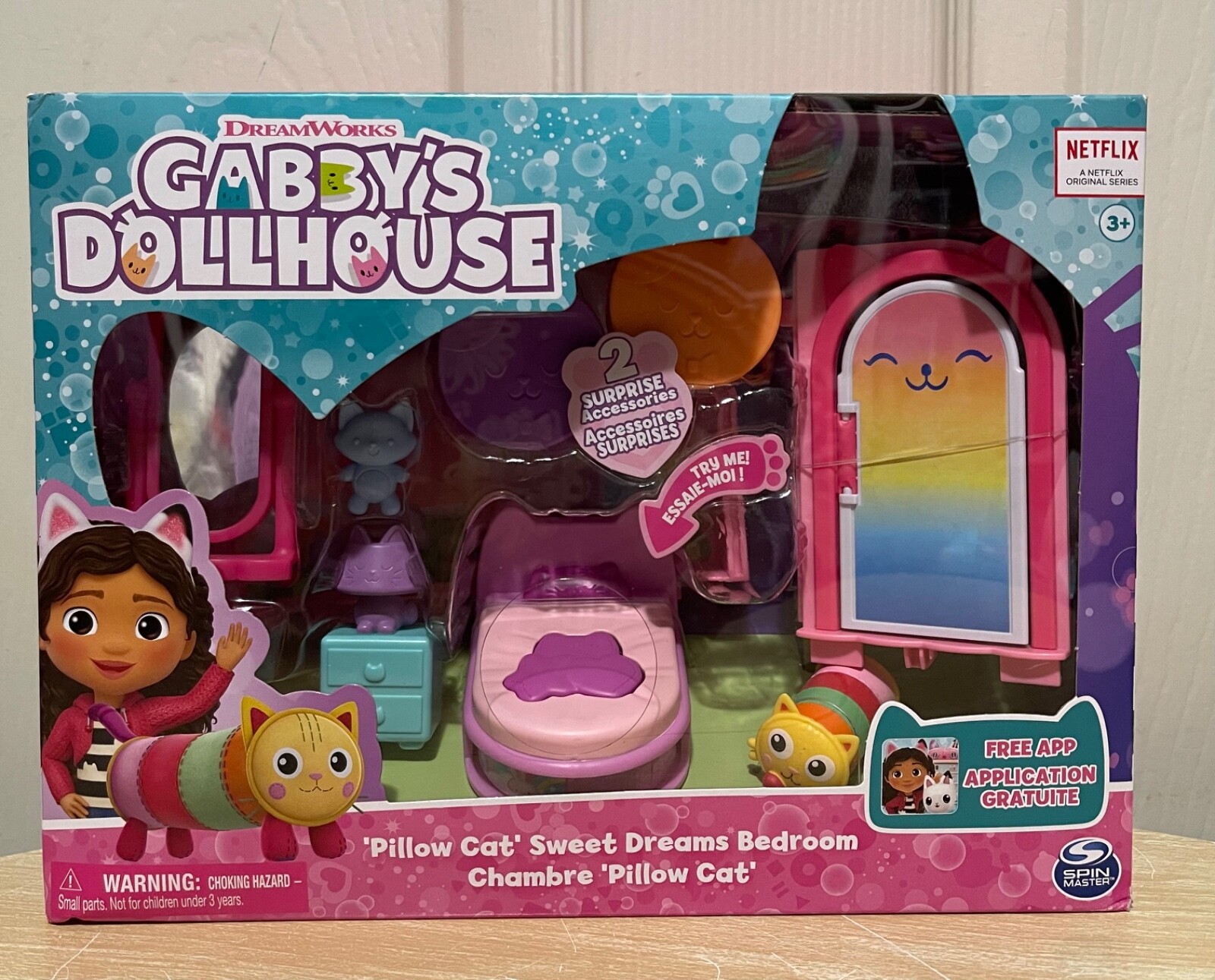 Gabby's Dollhouse Rooms Carlita Baby Box Cakey DJ Catnip Pillow Cat You ...