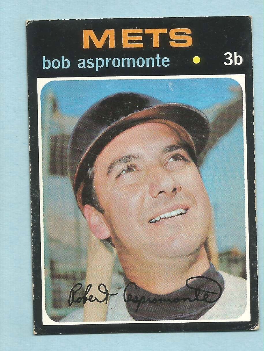 1971 Topps Baseball Bob Aspromonte #469 New York Mets EX | eBay