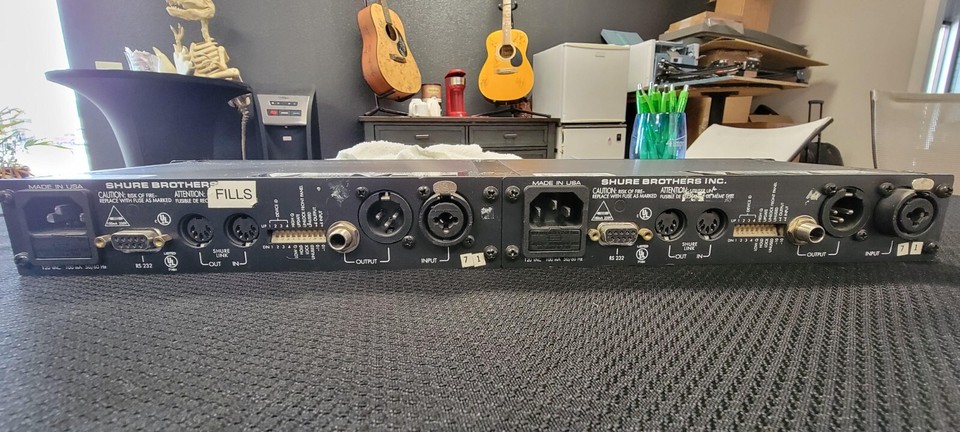 Shure DFR11EQ Digital EQ + Feedback Reducer & UA507 Dual Rack Mount | eBay