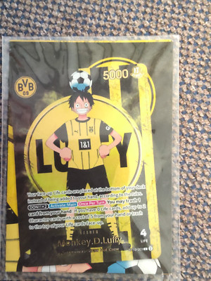 BVB x ONE PIECE Collaboration – Monkey D. Luffy Promo Card DAMAGED ...