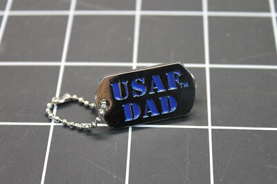 BRAND NEW Lapel Pin U.S. Air Force Logo DAD Blue & White Enamel 1.25 ...
