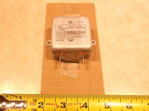 CORCOM 10K1 EMI FILTER 10A 125/250V, 50-400HZ, C0060 | eBay