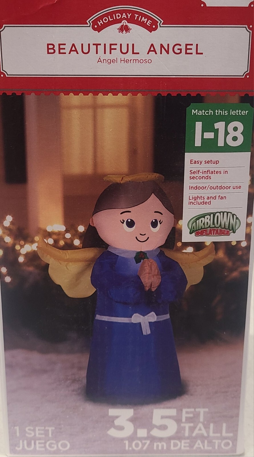 3.5' BEAUTIFUL ANGEL CHRISTMAS INFLATABLE -- NEW IN THE BOX. | eBay