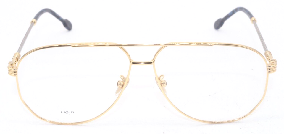 NEW FRED FG 50033U 030 GOLD WITH SILVER CABLE TEMPLES AUTHENTIC ...