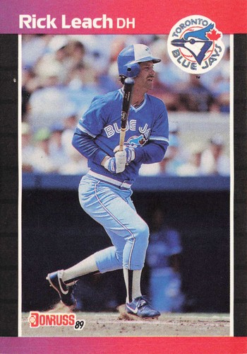Rick Leach 1989 Donruss #638a Toronto Blue Jays Baseball | eBay