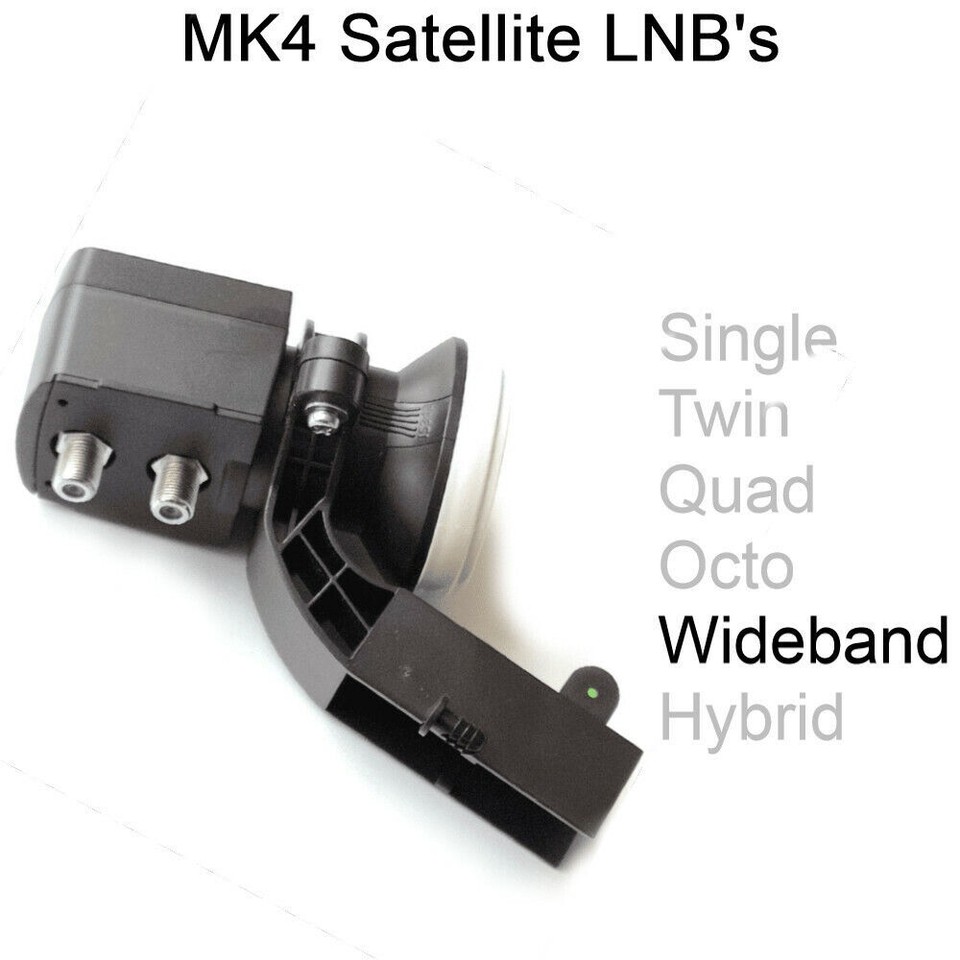 LNB MK4 Single Twin Quad Octo Wideband Hybrid Satellite LMB For Freesat ...