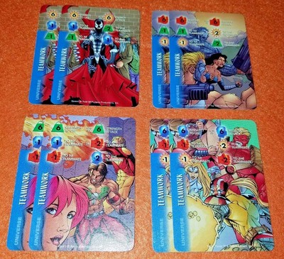 Marvel OVERPOWER TEAMWORK IMAGE Set of 4*2 Spawn Gen 13 CyberForce ...