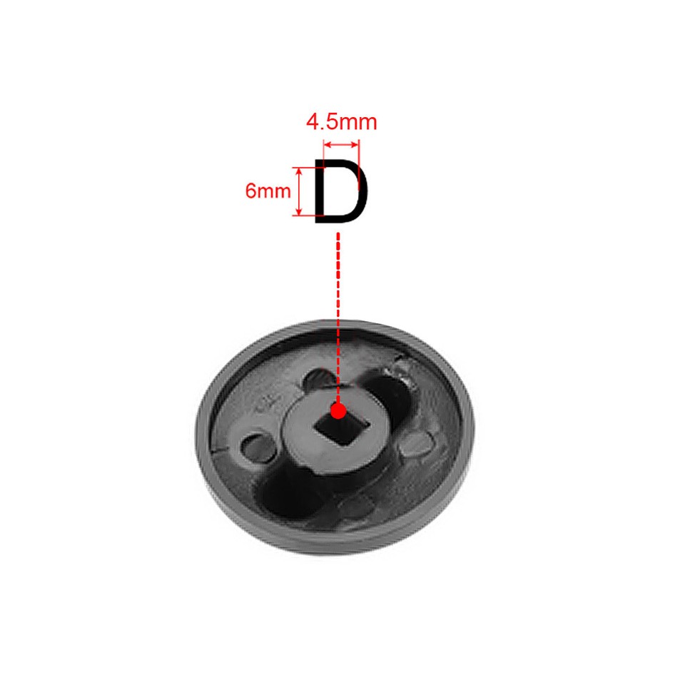 Timer Knobs Range Replacement Knobs Time Control Knob Round Half Shaft ...