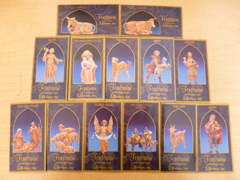 (1995) Fontanini Heirloom Nativity Stable 5" w/ 30 Figures PLUS ...