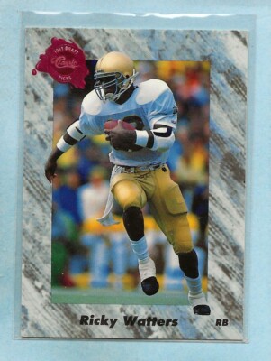 RICKY WATTERS - 1991 Classic Draft Picks "Rookie" - #141- 49'ers -Comb ...