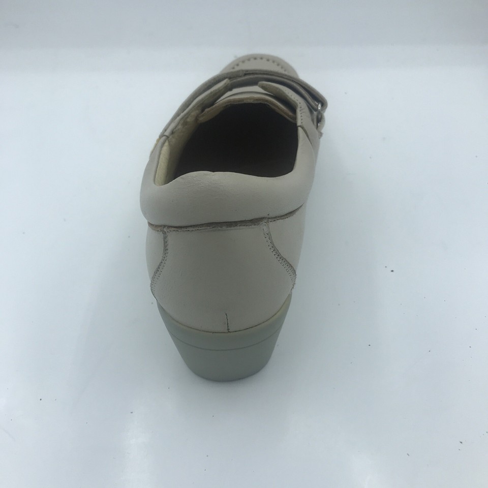 Ortho-Line by Hoopoe Women's Sz. 6 D Ivory Hook & Loop Closure Comfort ...