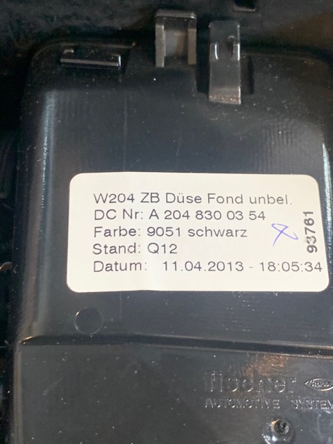 2013 MERCEDES W204 C Class Rear Air Vent Centre Console A2048300354 for ...